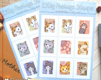 Cute Mail Stamps - Etsy
