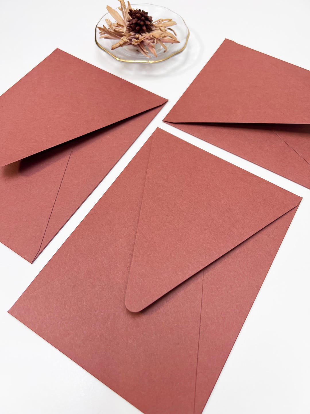 A7 Brick Brown Envelopes • Vertical Handmade Envelopes • Set of 10 ...