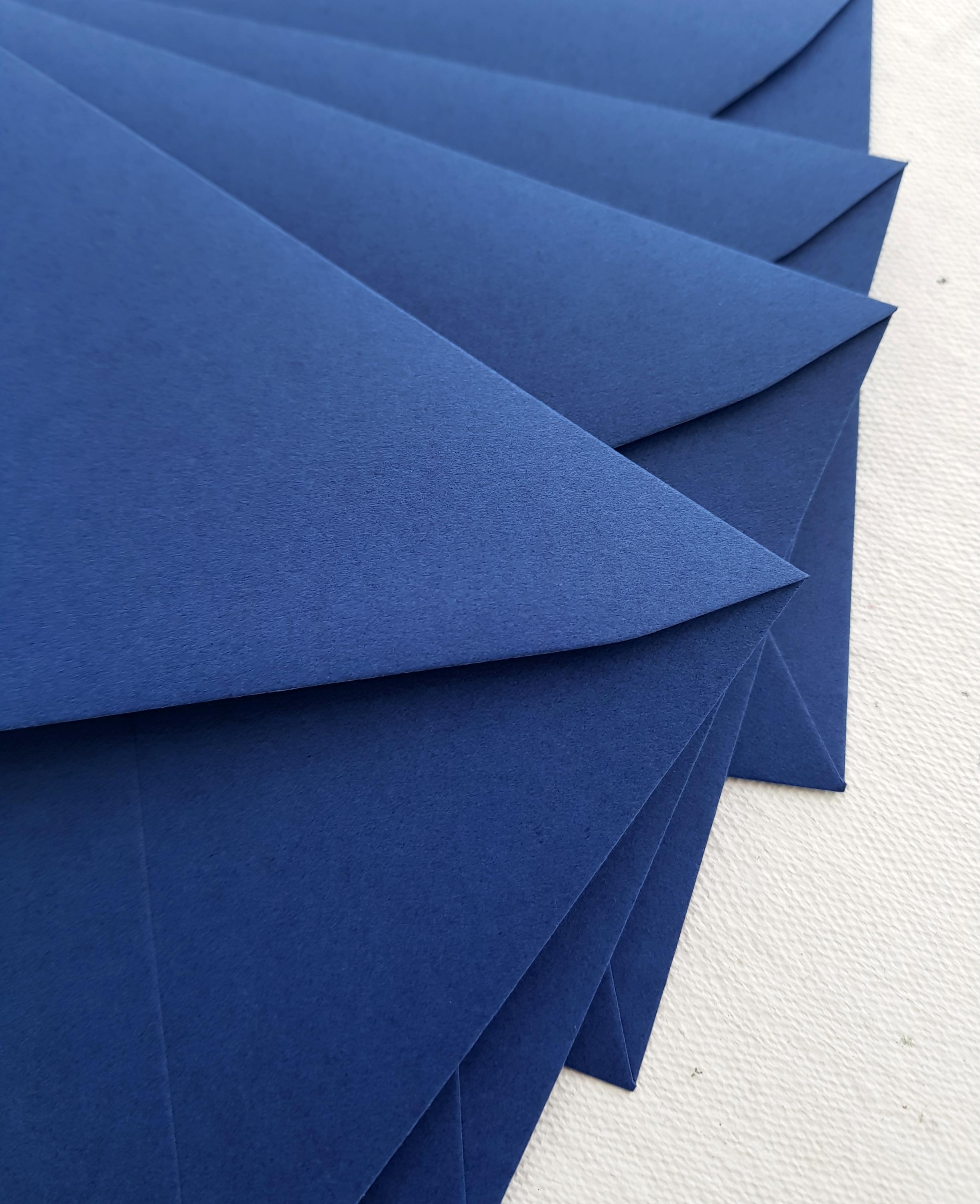 Premium Royal Blue Envelope, Set of 10 High Quality Textured Paper ...
