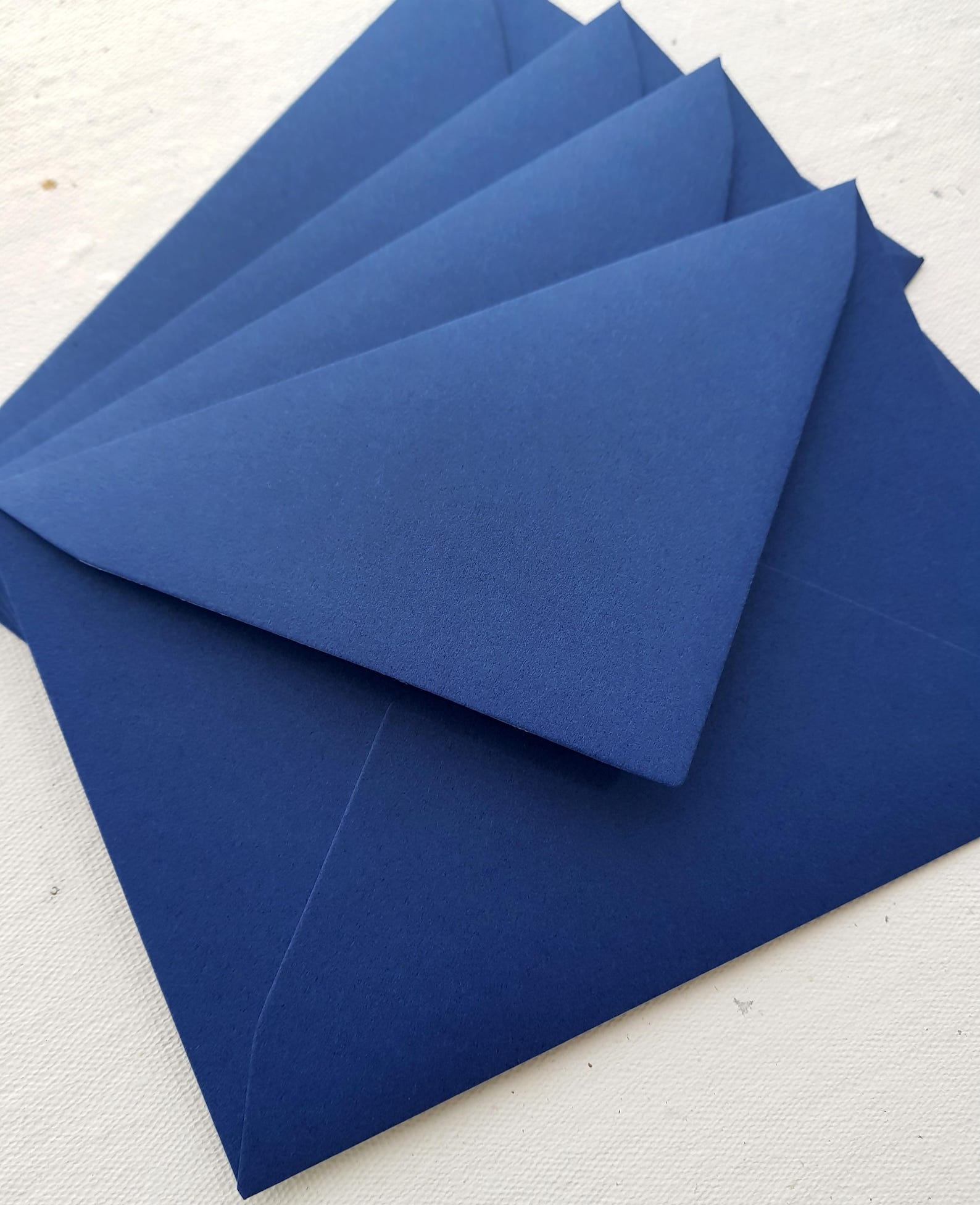 Premium Royal Blue Envelope, Set of 10 High Quality Textured Paper ...