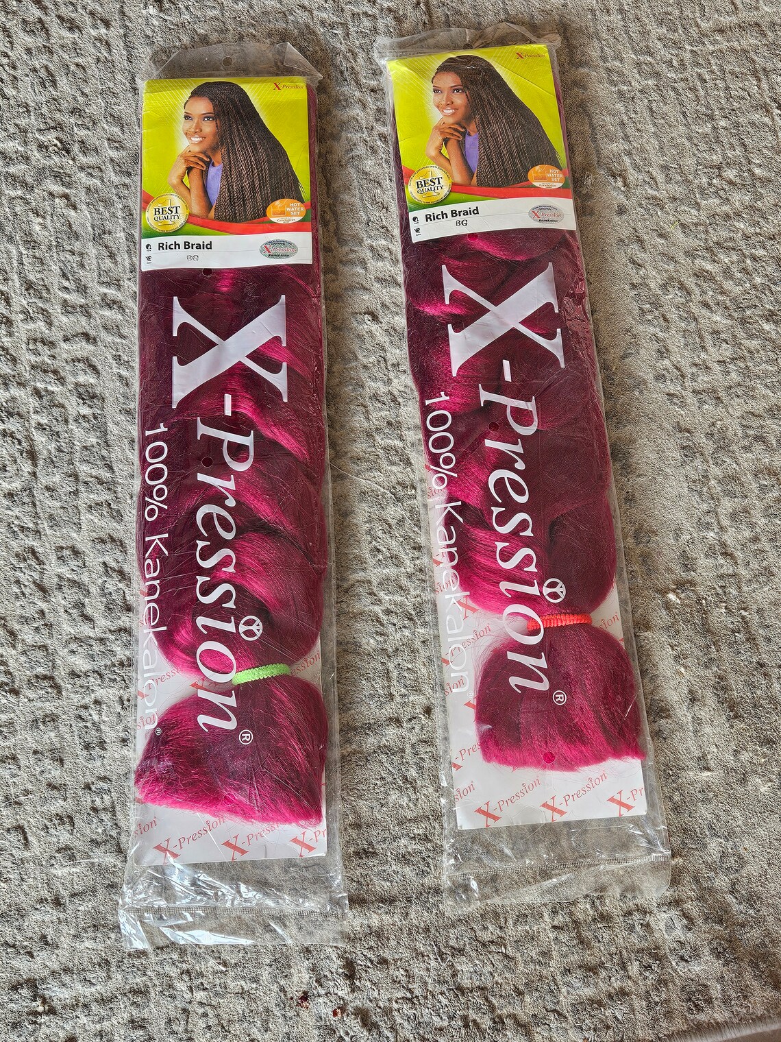 Original X-pression Ultra for Braiding Extensions 100%kanekalon, Pre ...