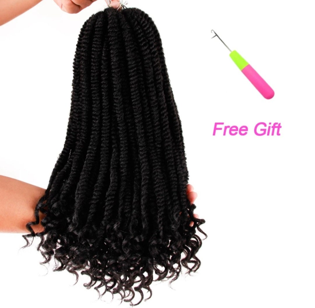 Pre- Looped Braid Crochet Braiding Synthetic Crochet Hair Extension ...
