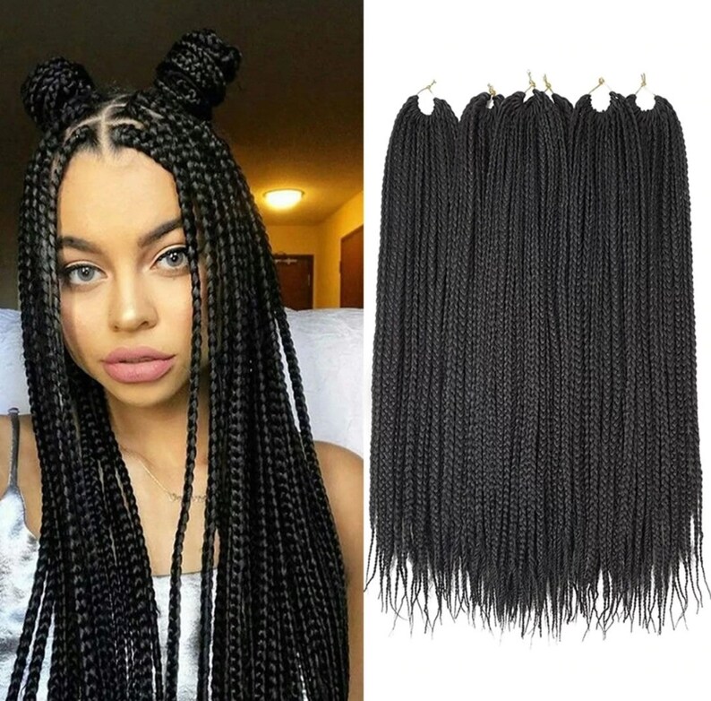 Loose End Box Braids - Etsy