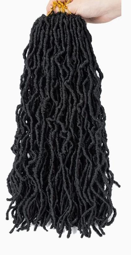 Soft Locs Crochet Hair Faux Goddess Locs 18 and 24 Inch, 20 Strands - Etsy