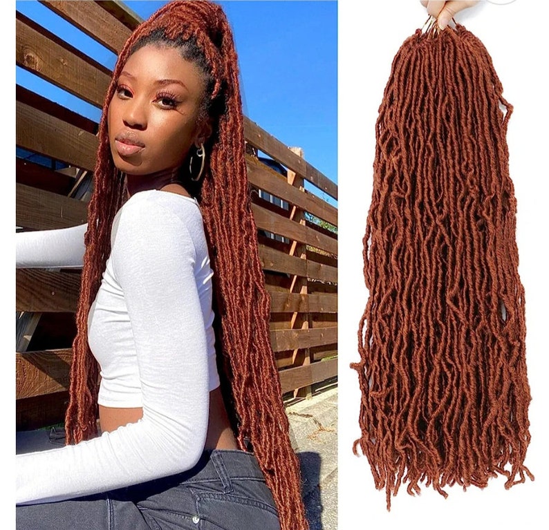 Soft Locs Crochet Hair Faux Goddess Locs 18 and 24 Inch, 20 Strands - Etsy