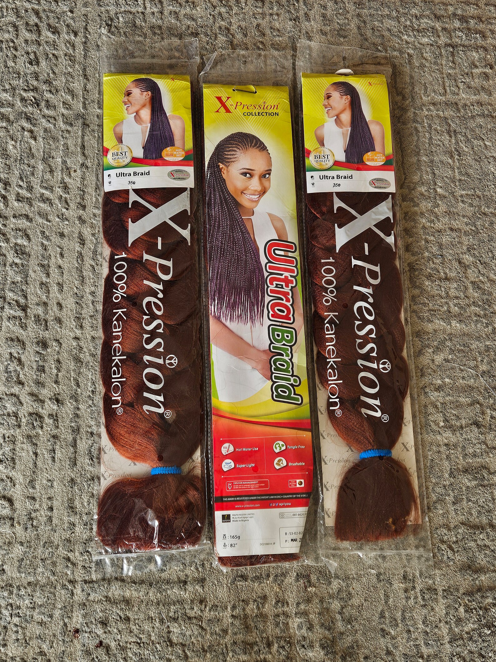 Original X-pression Ultra for Braiding Extensions 100%kanekalon, Pre ...