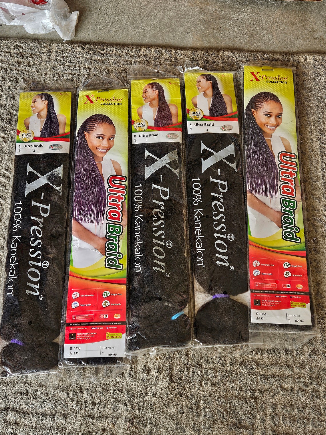 Original X-pression Ultra for Braiding Extensions 100%kanekalon, Pre ...