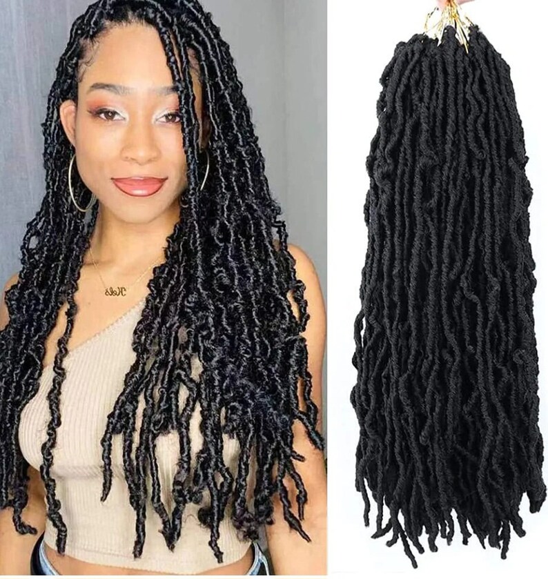Soft Locs Crochet Hair Faux Goddess Locs 18 and 24 Inch, 20 Strands - Etsy