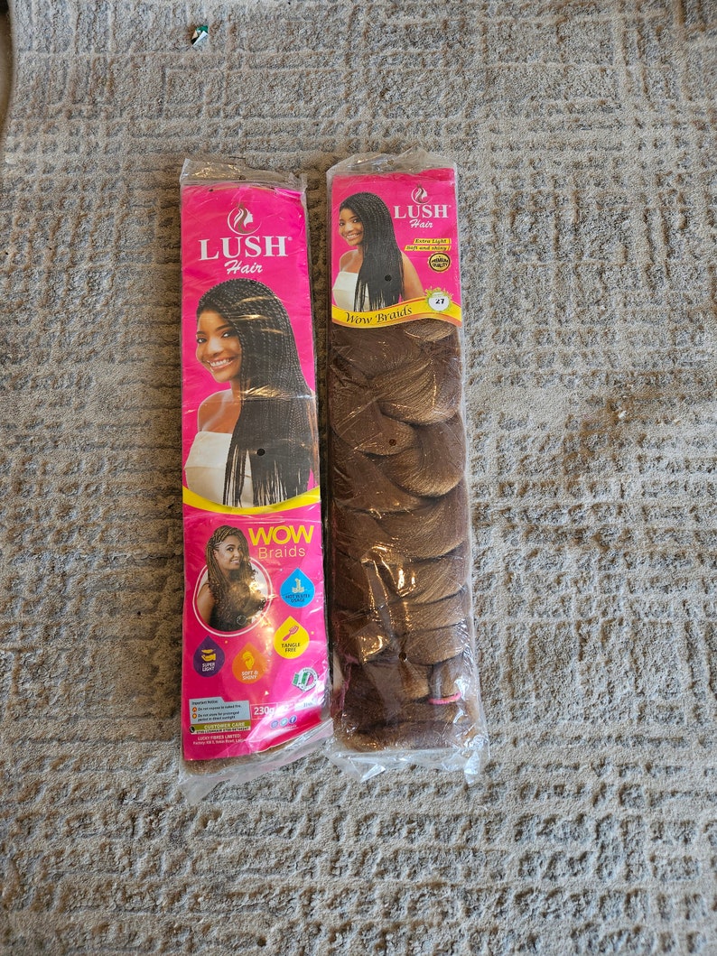 Lush Hair Extra Light and Shiny for Braiding Extensions - Etsy
