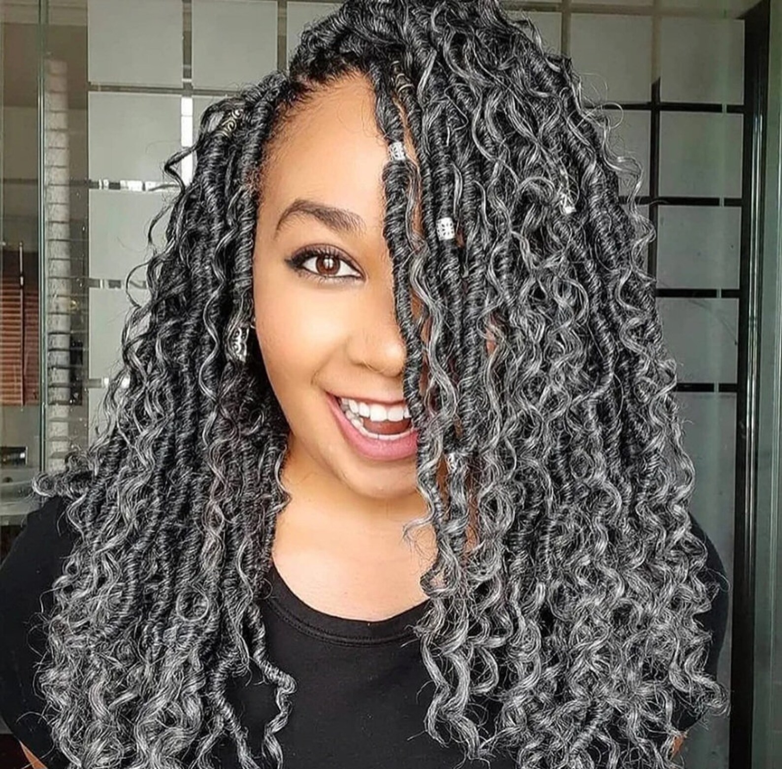 Faux Locs With Curly End Soft Locs and Goddess and Goddess Locs Crochet ...