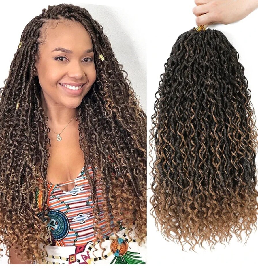 Faux Locs With Curly End Soft Locs and Goddess and Goddess Locs Crochet ...