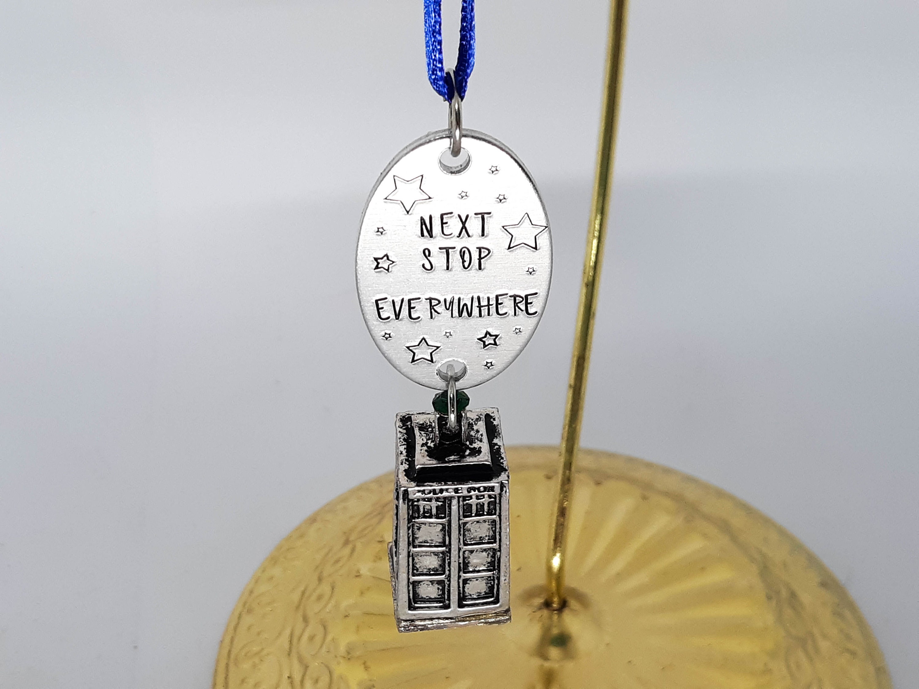 Next Stop Everywhere Hand Stamped Ornament - Etsy