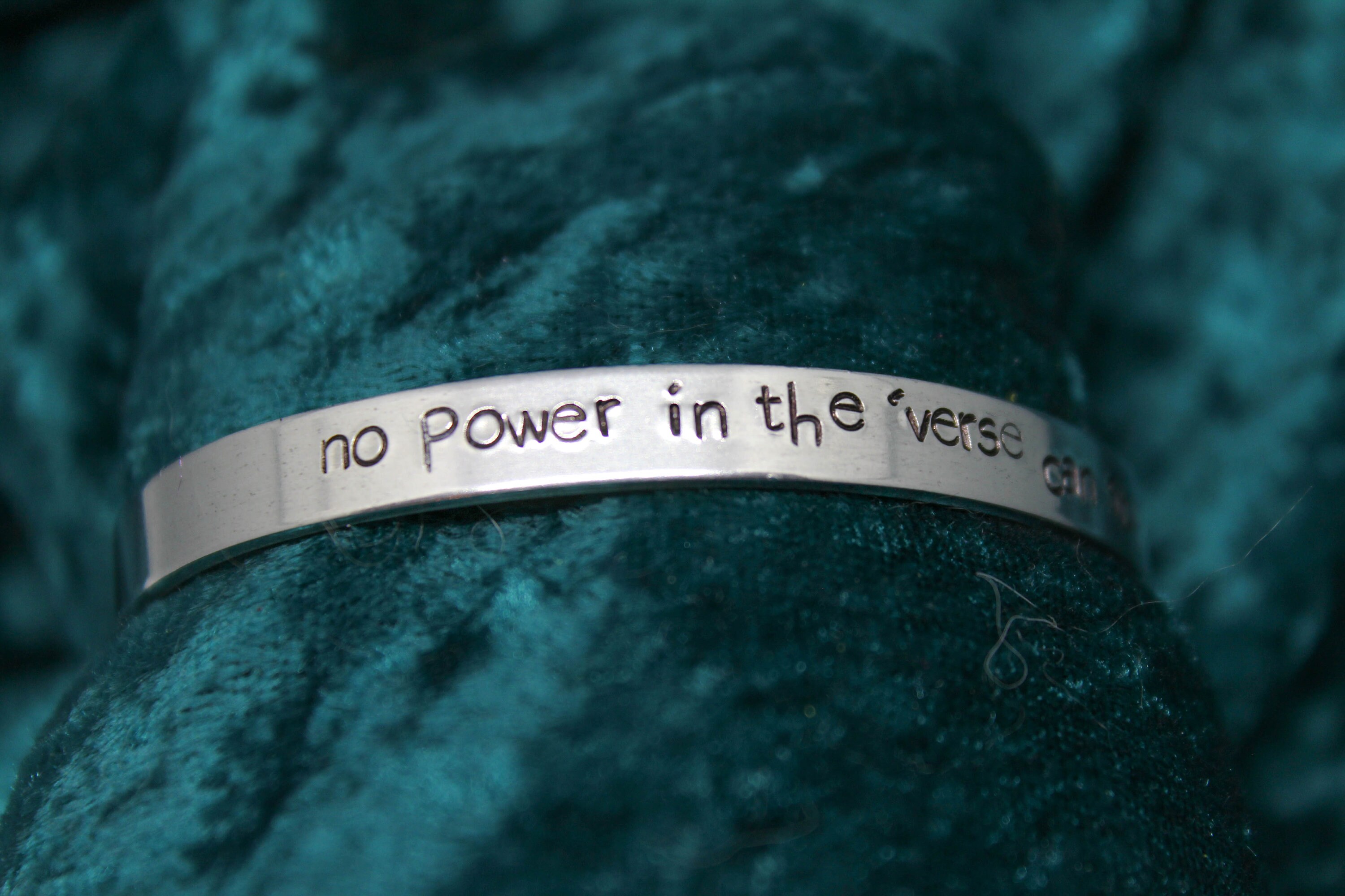 No Power in the 'verse Can Stop Me Cuff Bracelet | Etsy