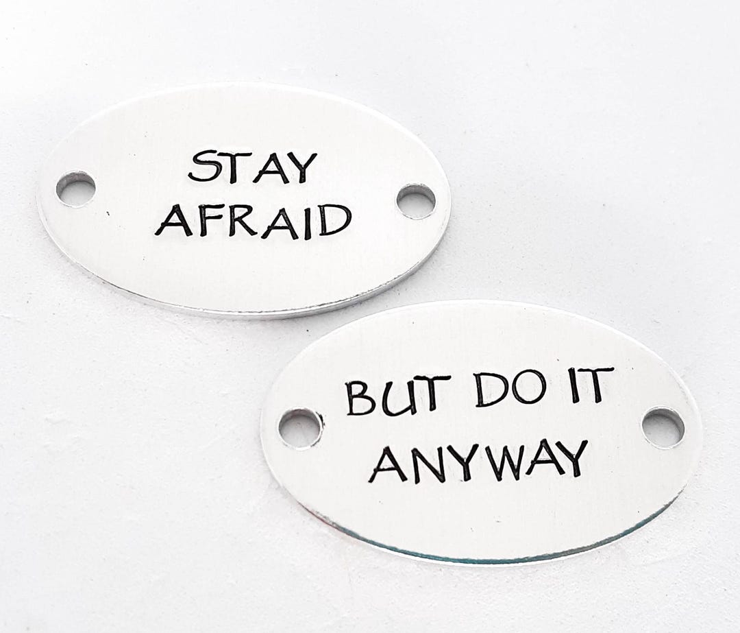 Stay Afraid but Do It Anyway Shoe Tags / ID Charm - Carrie Fisher ...