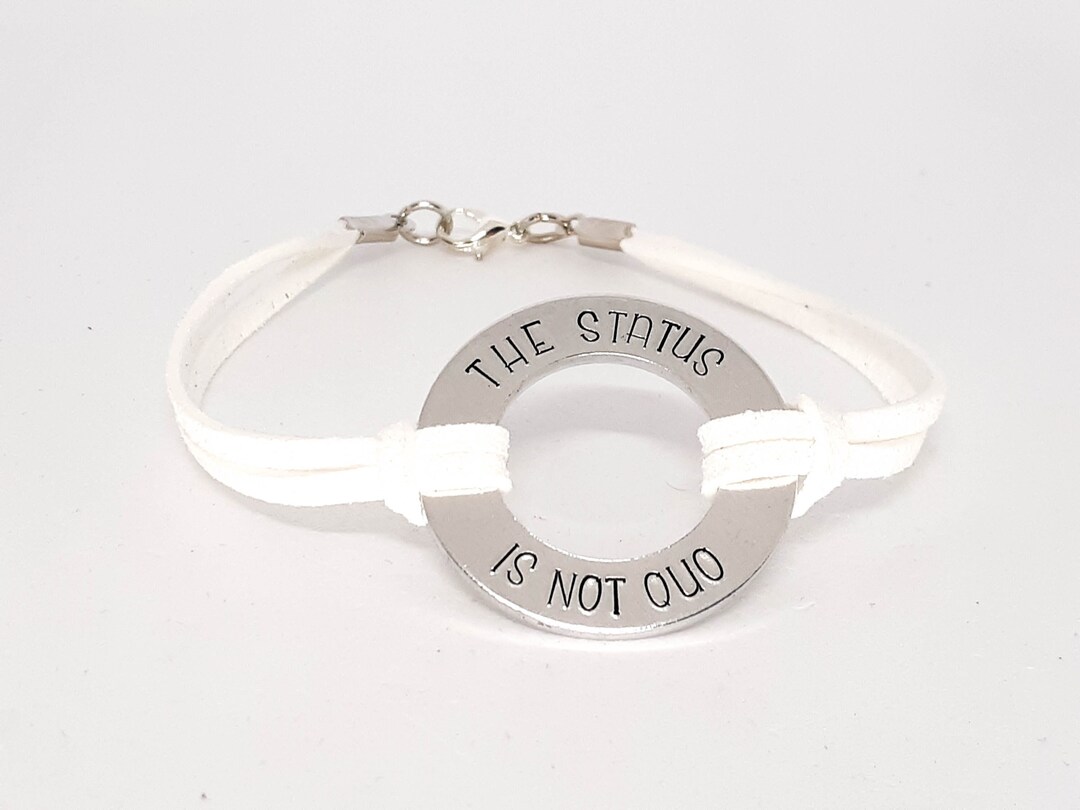 The Status is Not Quo Washer Bracelet - Etsy