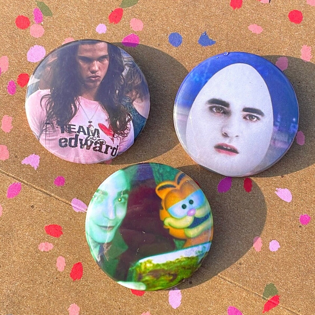 FUNNY Twilight Inspired Pins for TOTE BAG, Funny Pinback Button 1.5 ...
