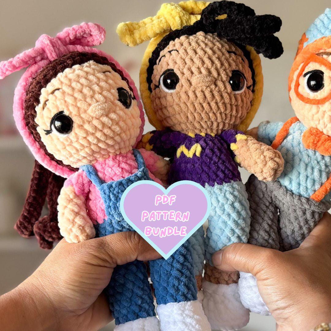 Crochet Ms. Rachel Pattern, Crochet Billy Pattern, Teacher Dolls ...