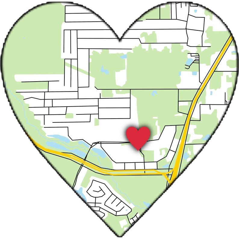 Where We Met Sticker Map Sticker Location Sticker Custom | Etsy