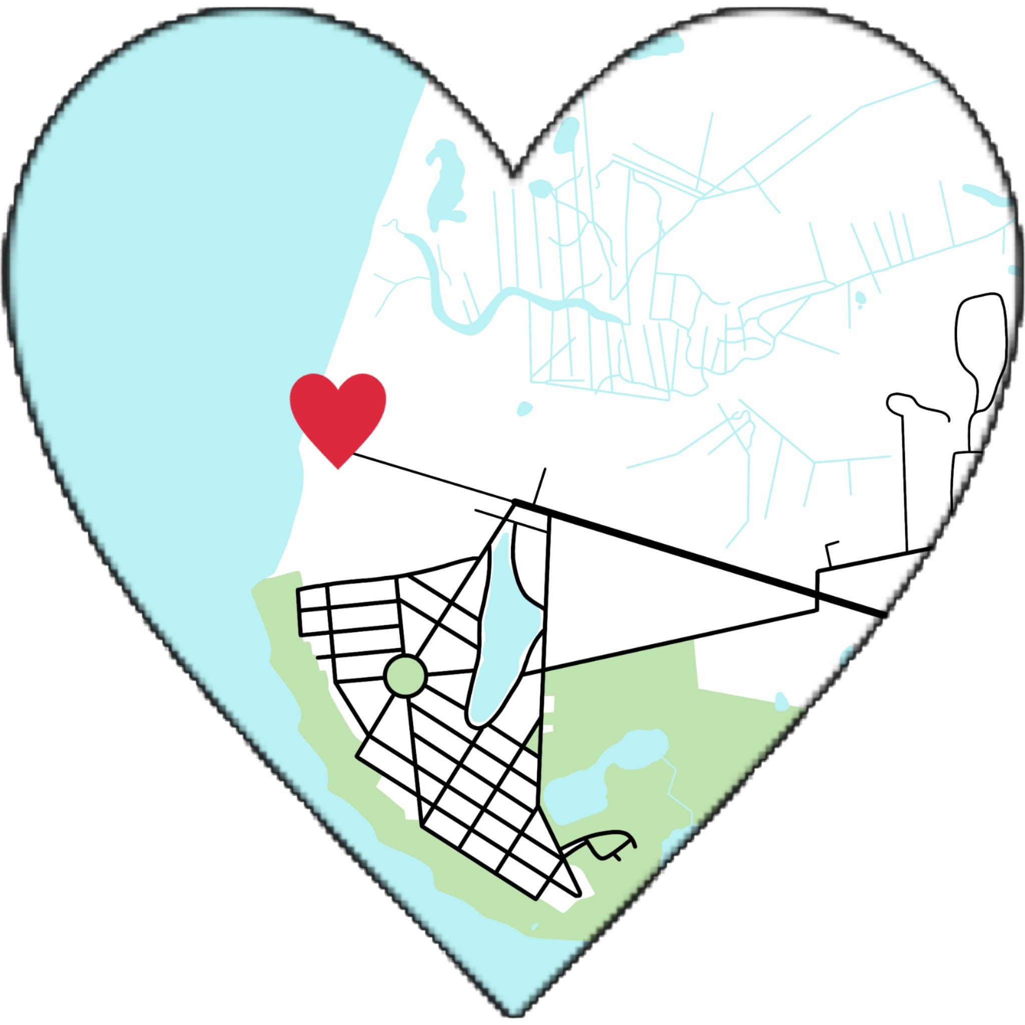 Where We Met Sticker Map Sticker Location Sticker Custom - Etsy