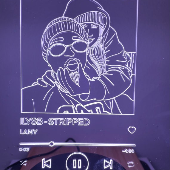 Custom Spotify LED Light LED Photo LED Light Picture Light - Etsy