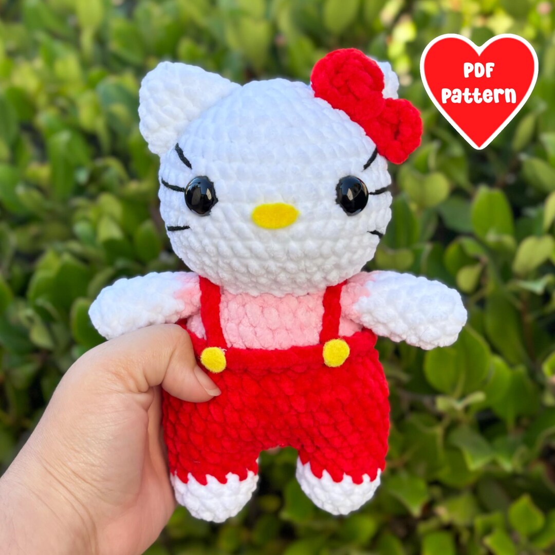 Cute Kitty Crochet Pattern, Cute Cat Crochet Pattern, Kitty PDF Pattern ...