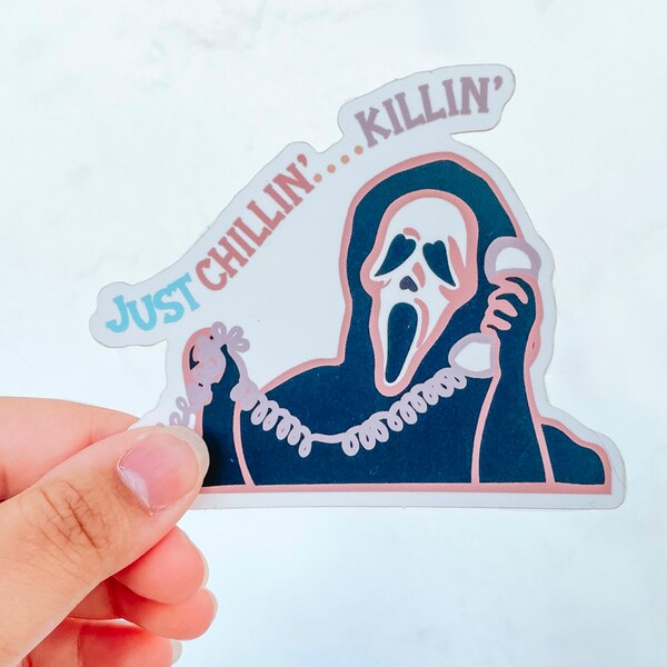 Ghostface Sticker - Etsy