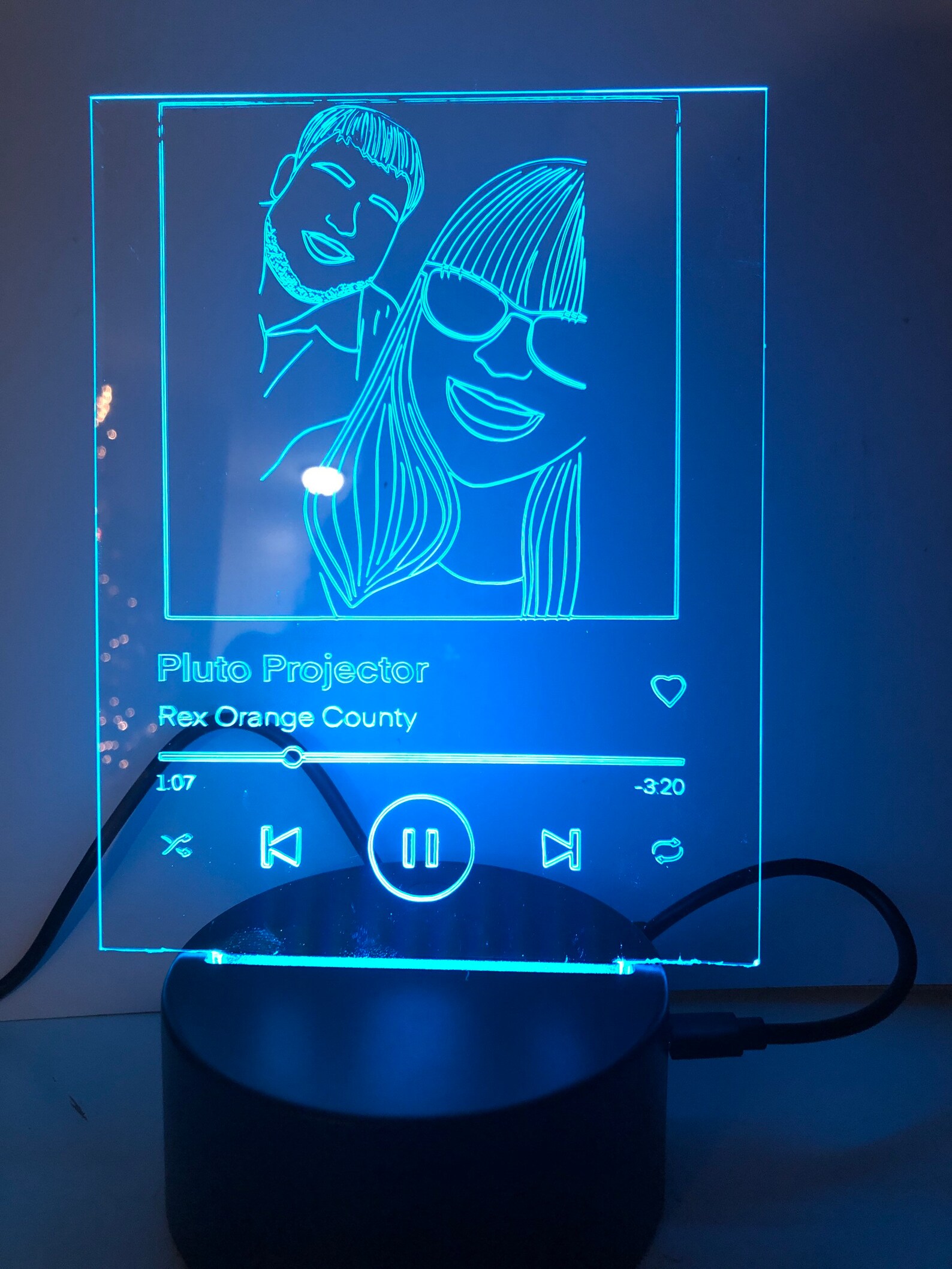 Custom Spotify LED Light LED Photo LED Light Picture Light - Etsy