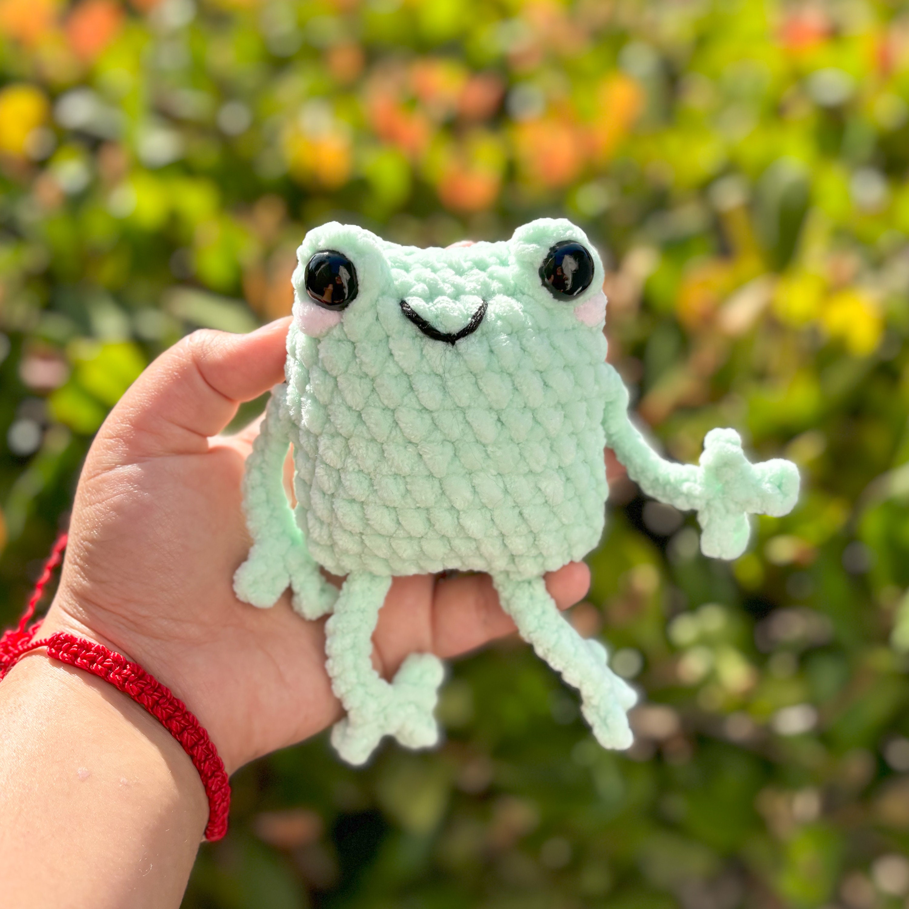 Crochet Leggy Frog, Frog Plushie, Crochet Froggy, Stuffed Animal ...