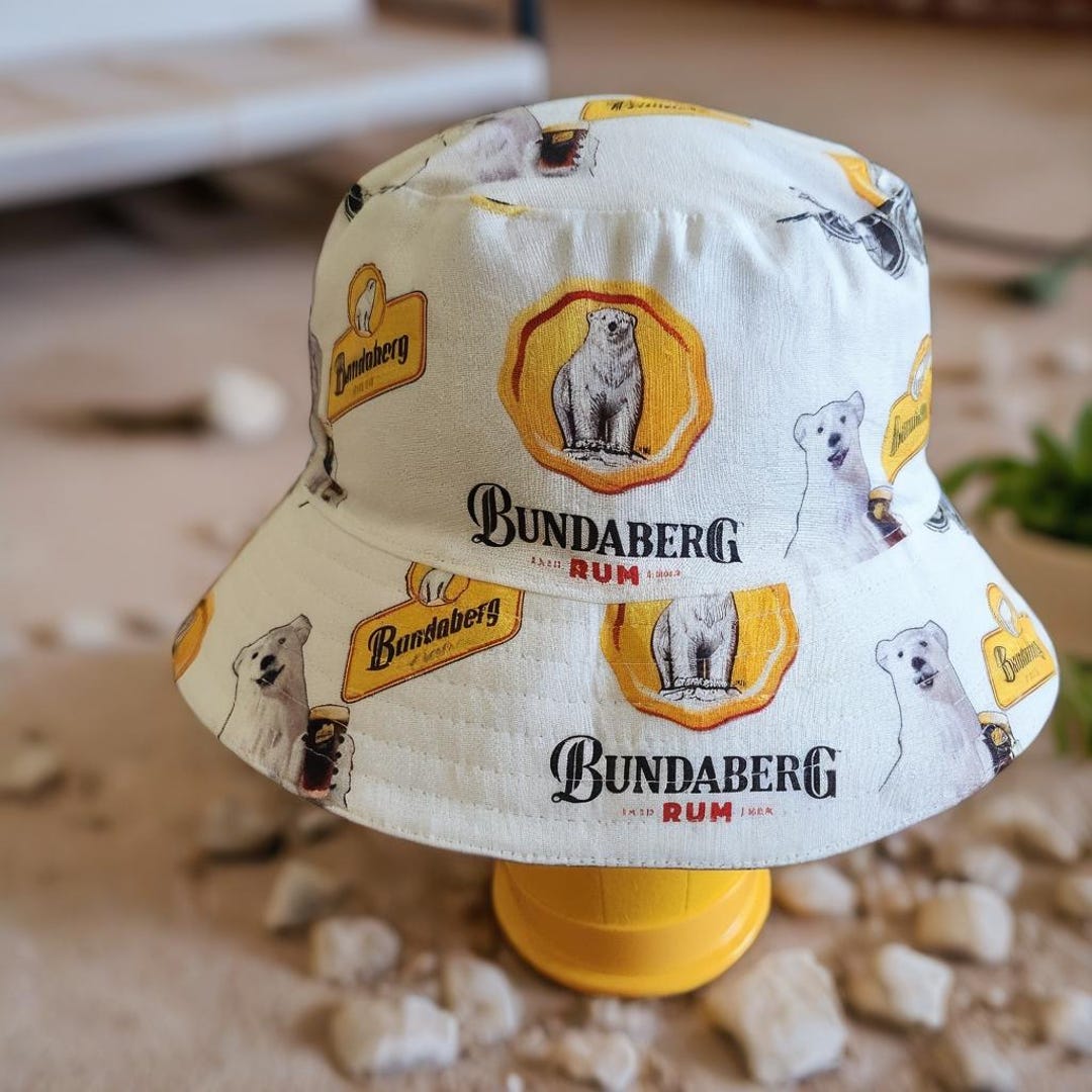 Aussie Bundy Rum Bucket Hat, Sun Hat, Beach Hat, Hiking, Reversible Hat ...