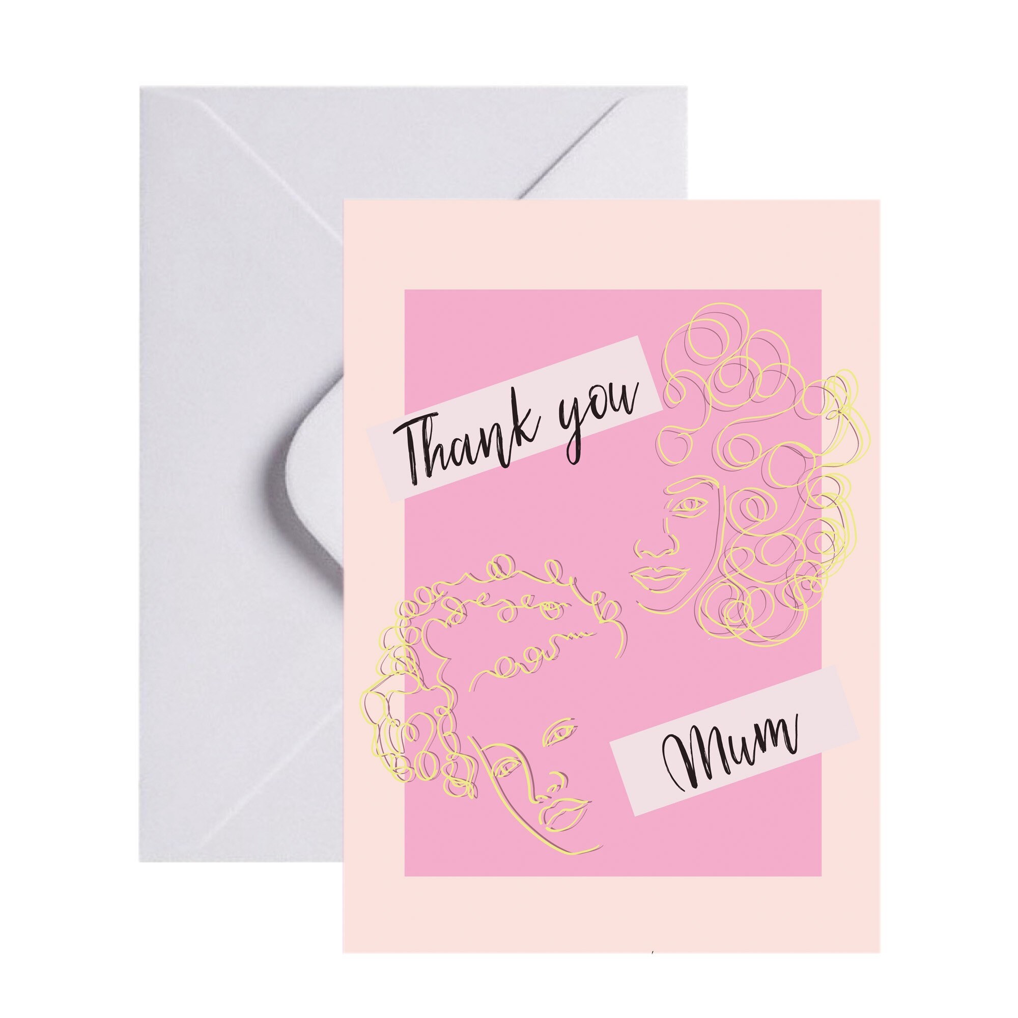 Thank You Mum Greeting Card - Etsy