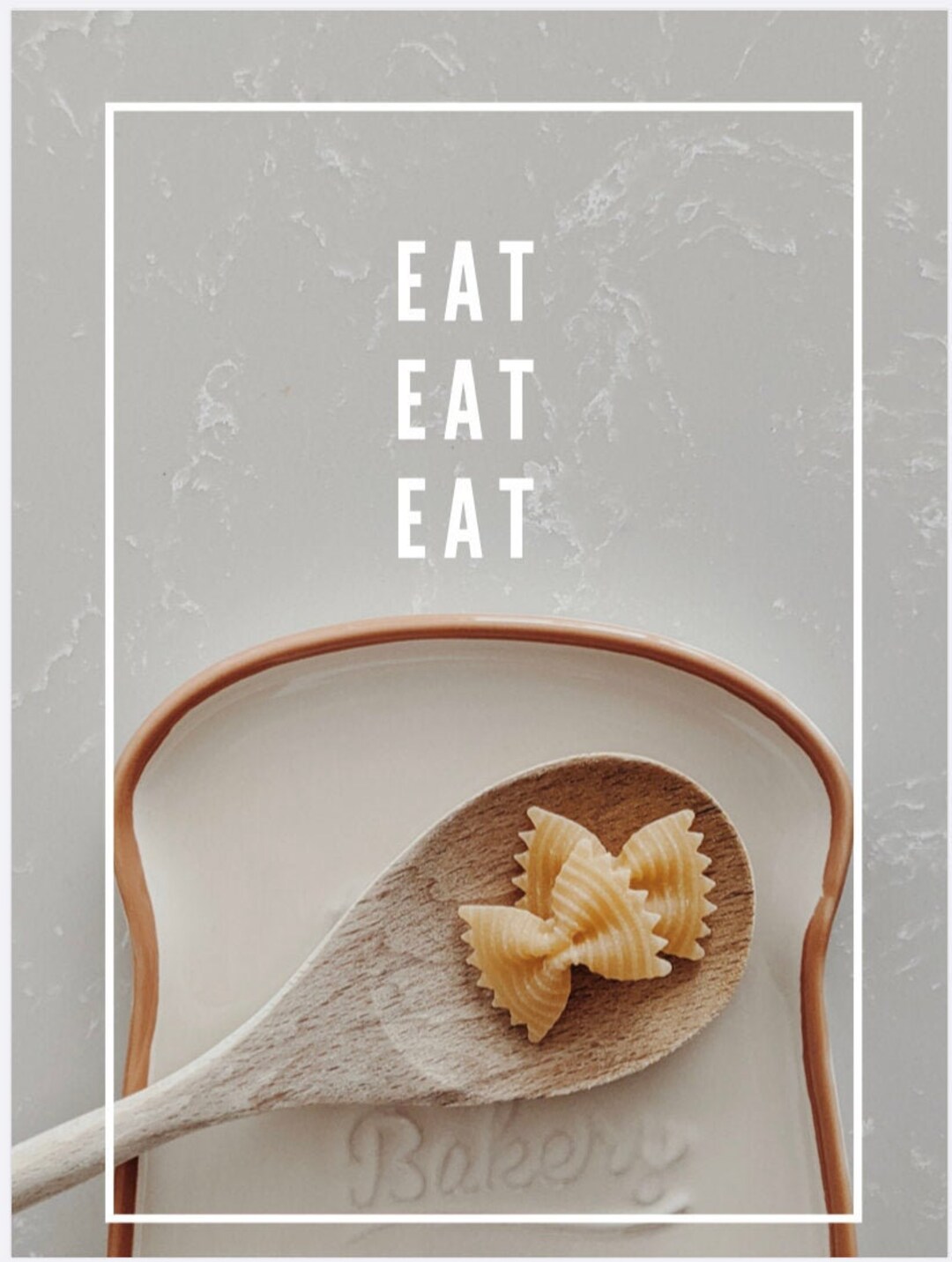 EAT EAT EAT Wall Art ⋆ Kitchen Wall Art ⋆ Simple Wall Decor ⋆ Digital ...