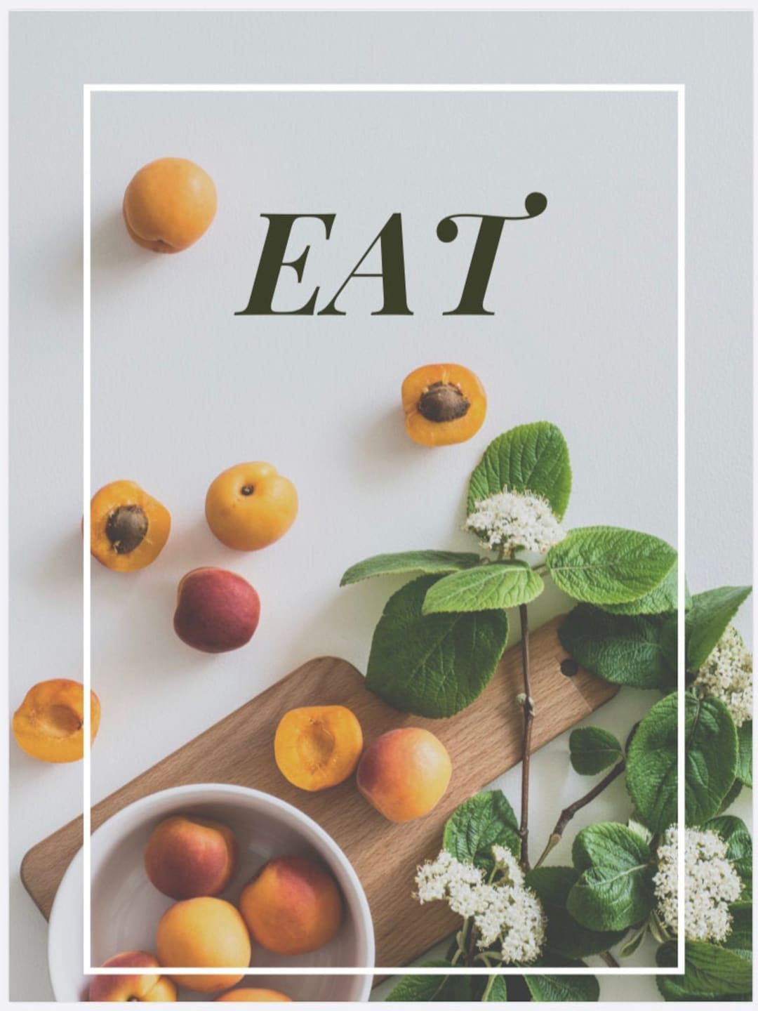 EAT Wall Art Kitchen Wall Art Modern Clean Digital File Print - Etsy