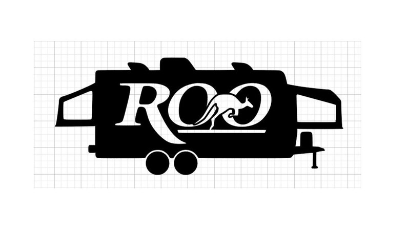 Roo Camper Decal Kangaroo Rockwood Hybrid Camper Vinyl Etsy