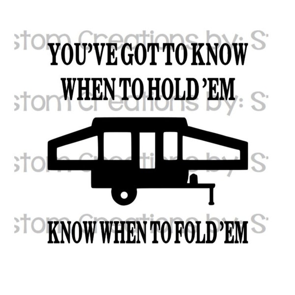 Know When to Fold Em - Etsy