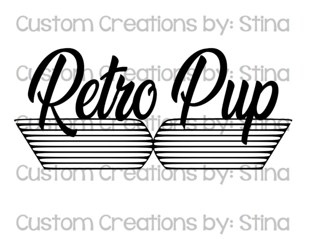 Retro Pup Antique Camper Camper Wings Vinyl Decal | Etsy