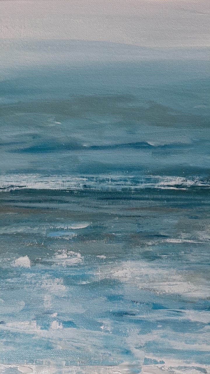 Blue Sky #1 Vineyard Sound Cape Cod Original Hand-painted Artwork ...