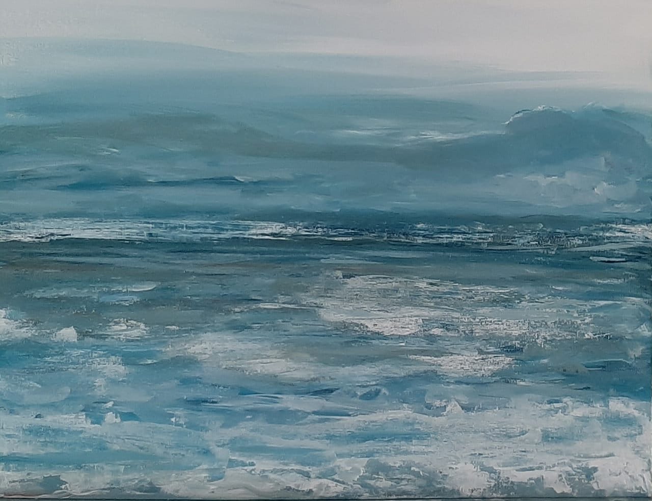 Blue Sky 1 Vineyard Sound Cape Cod Original Hand-painted Artwork ...