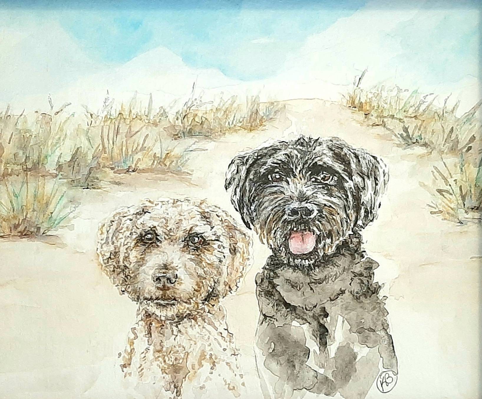 Pet Portraits - Custom Hand-painted Sea Dogs and Cottage Cats Family ...