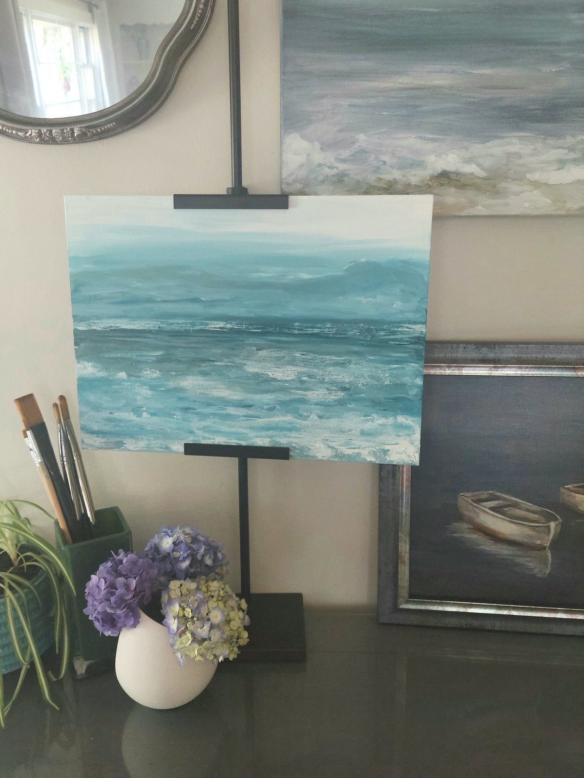 Blue Sky 1 Vineyard Sound Cape Cod Original Hand-painted Artwork ...