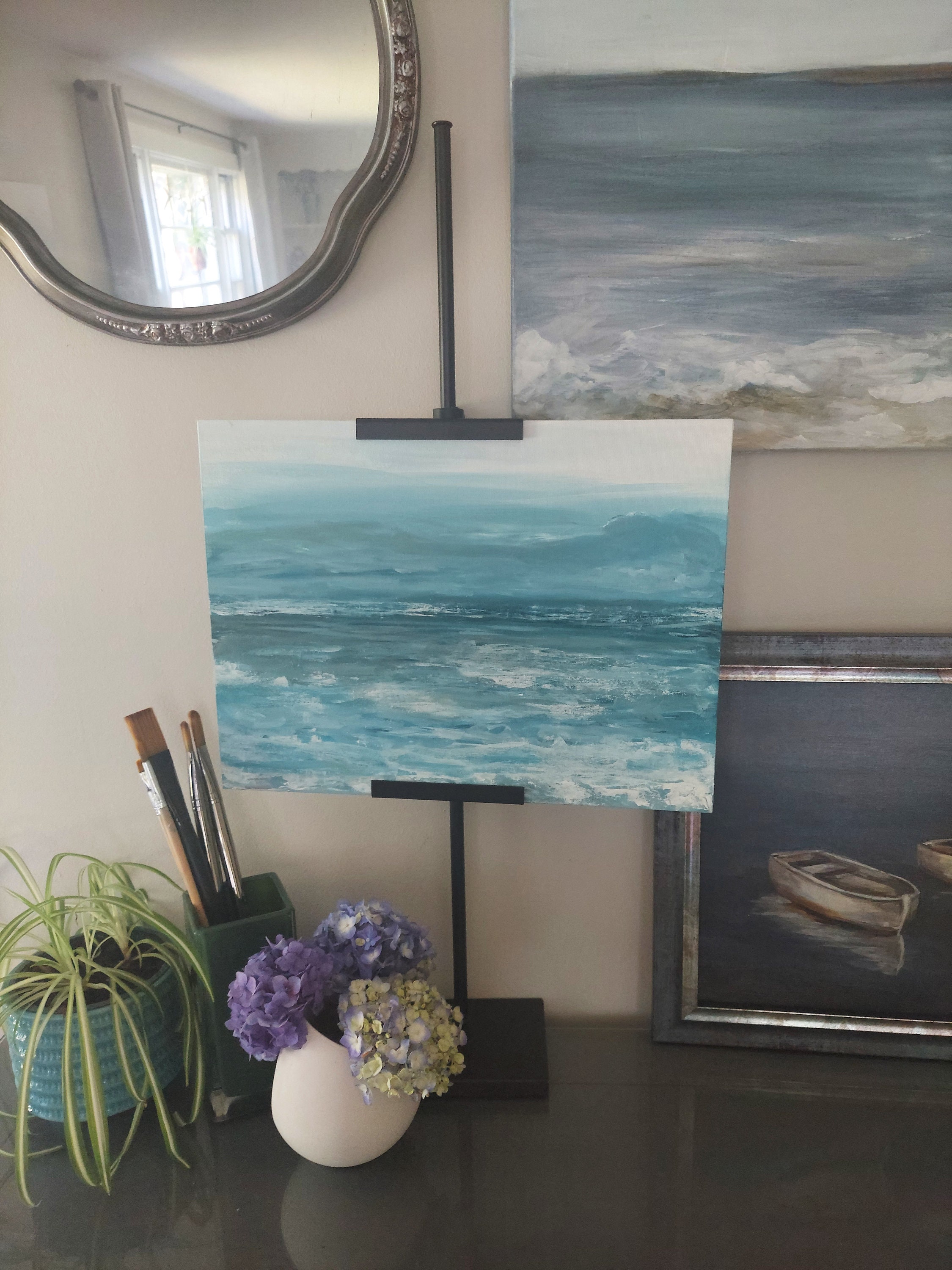 Blue Sky #1 Vineyard Sound Cape Cod Original Hand-painted Artwork ...