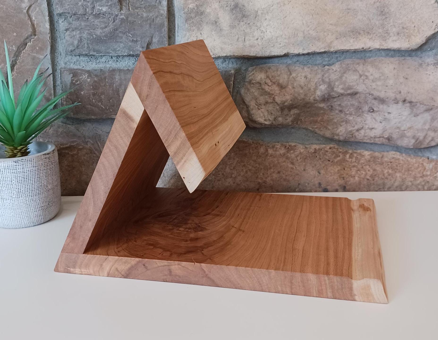 Live Edge Book Holder | Book Lover Gifts | Unique Bookworm Gift ...