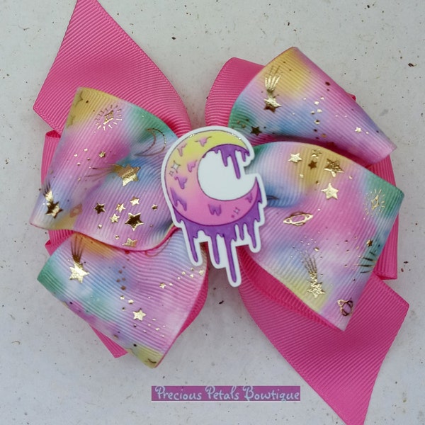 Space Hair Bow - Etsy