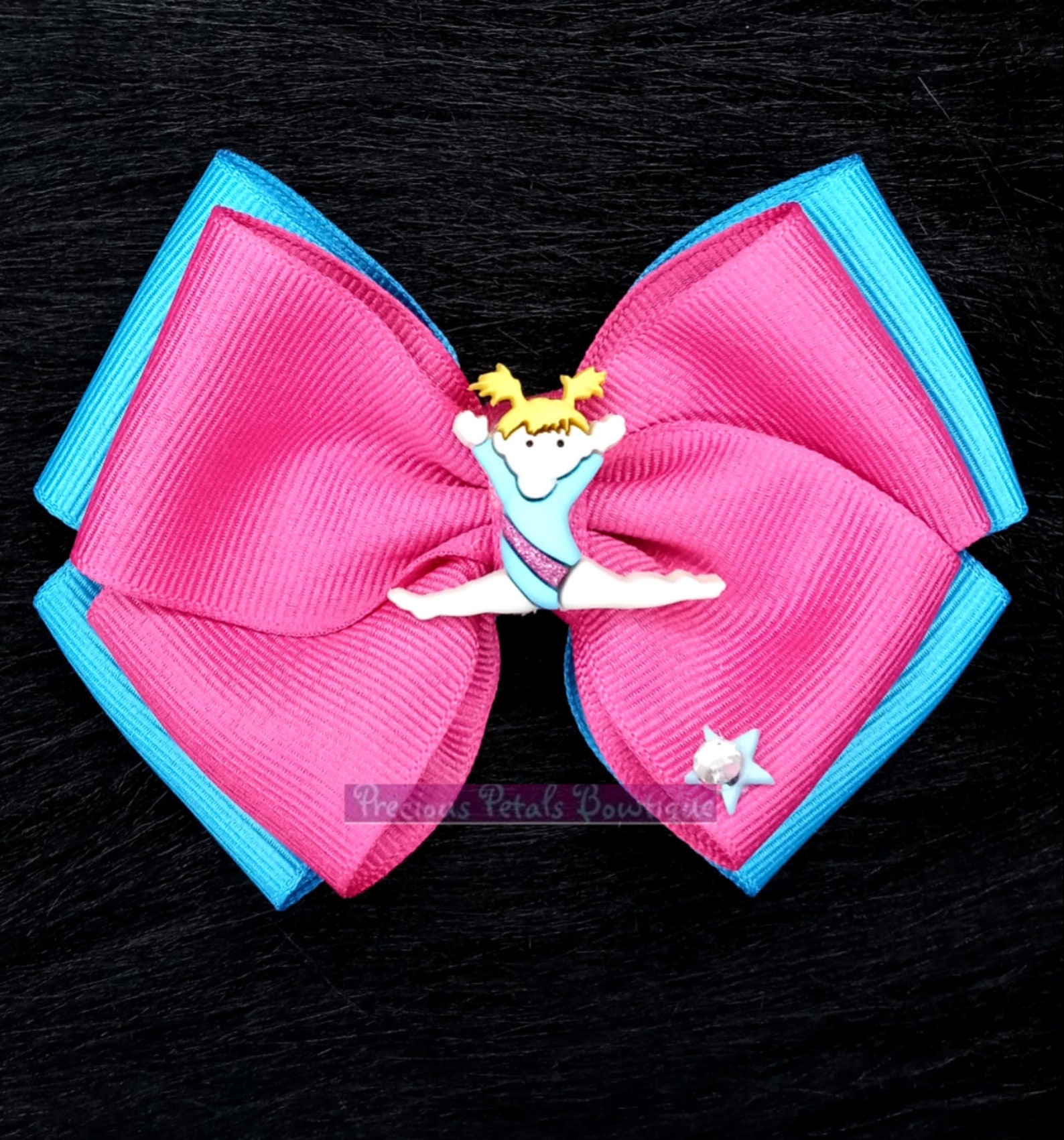 Gymnast Hair Bow, Gymnastics Hair Bow, Sports Hair Bow, Athletic Hair ...