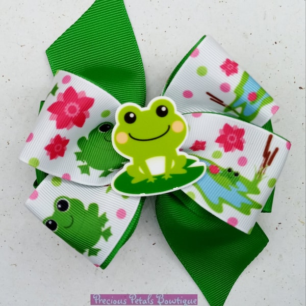 Frog With Bow - Etsy