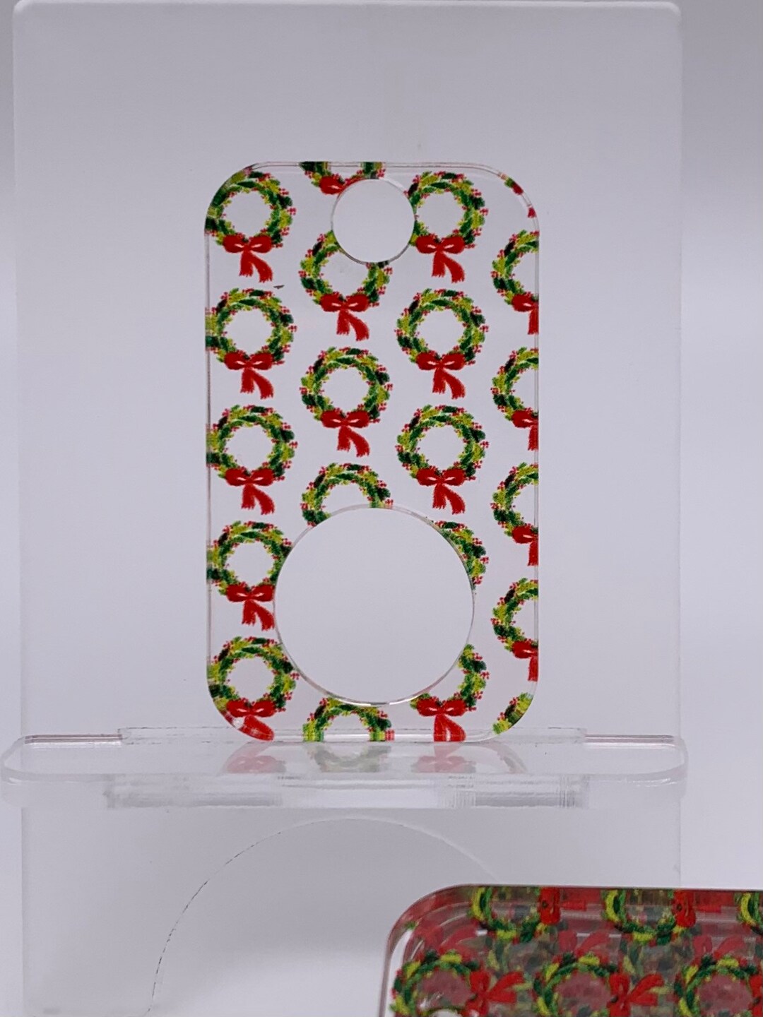Limited Edition Rectangular Christmas Wreaths Print on Clear Acrylic ...