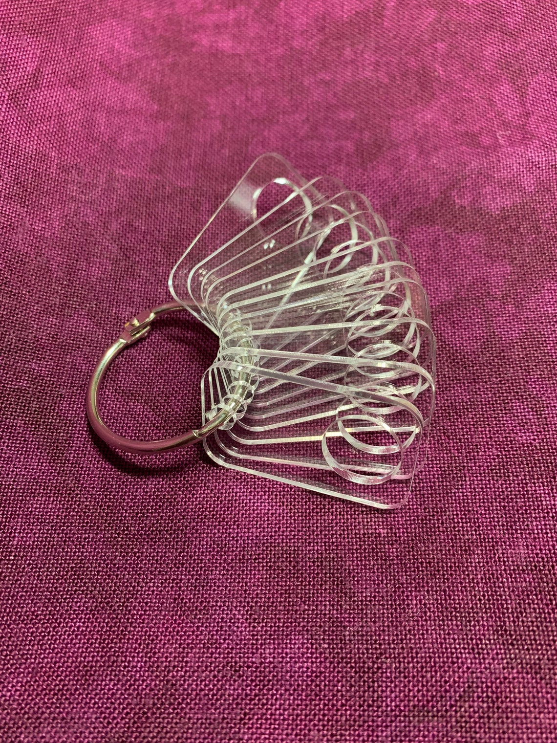 Rectangular Clear Acrylic Thread Drops - Etsy