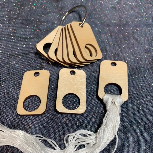 Rectangular Clear Acrylic Thread Drops - Etsy