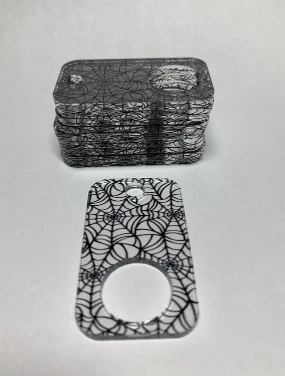 Limited edition Rectangular Spider Webs acrylic thread drops. | Etsy