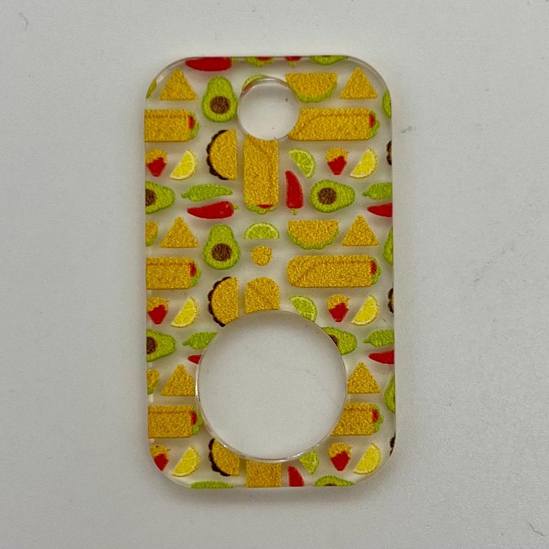 Limited Edition Rectangular Taco Burrito Print on Clear Acrylic Thread ...