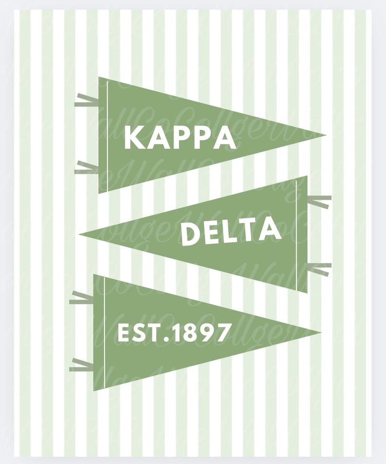 Kappa Delta Wall Print Digital Downloads, Set of 6 - Etsy
